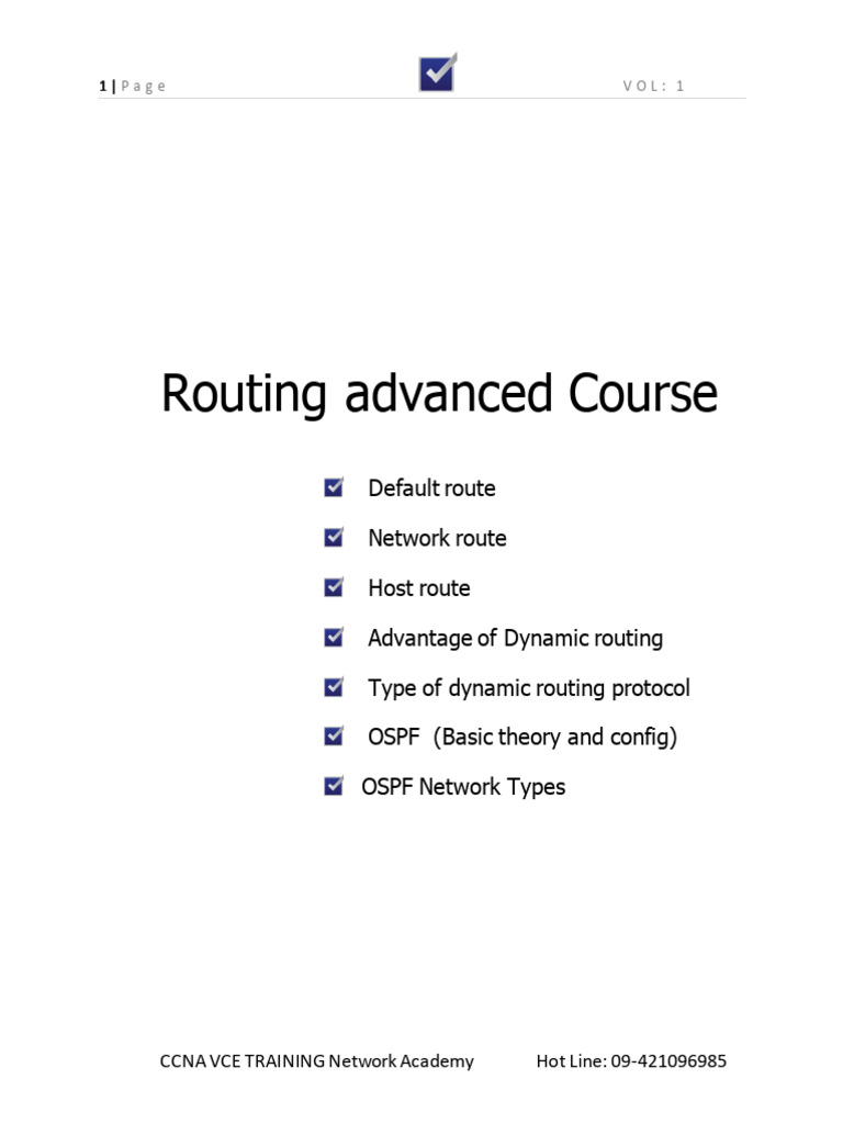 Routing Advanced | PDF | Cisco Certifications | Routing
