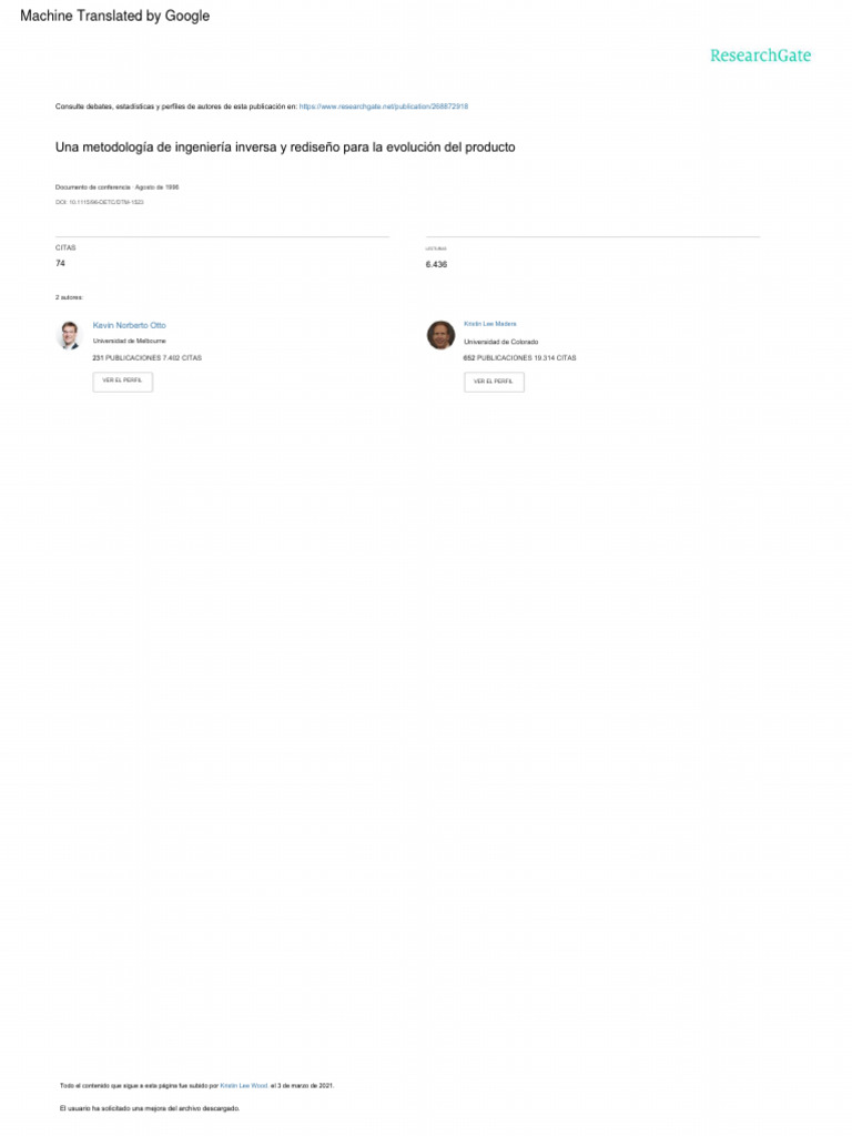 A Reverse Engineeringand Redesign Methodology For Product Evolution Pdf