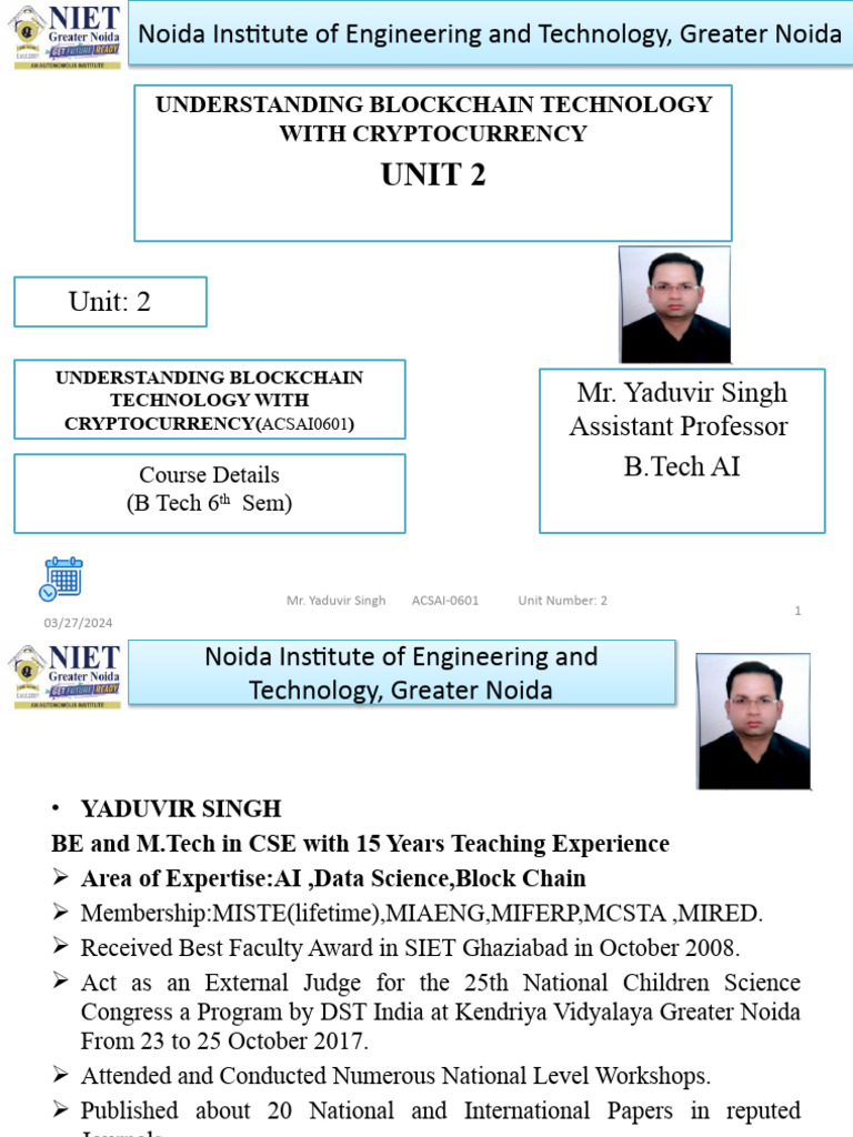 Unit2_BCA_6thSem | PDF | Bitcoin | Cryptocurrency