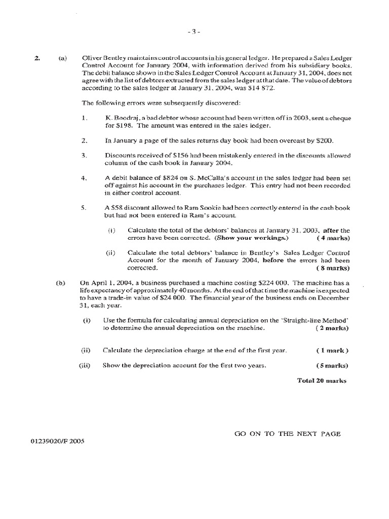 CSEC POA Control Accounts | PDF | Debits And Credits | Accounting