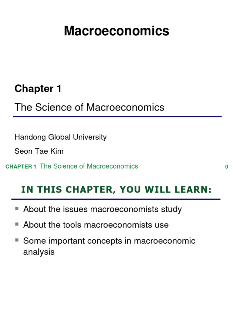 Lecture Slides Chap01 1 Pdf Cost Of Living Macroeconomics
