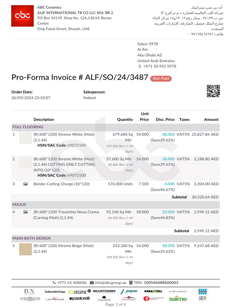 Pro-Forma - Alf - So - 24 - 3487 | PDF | Tile