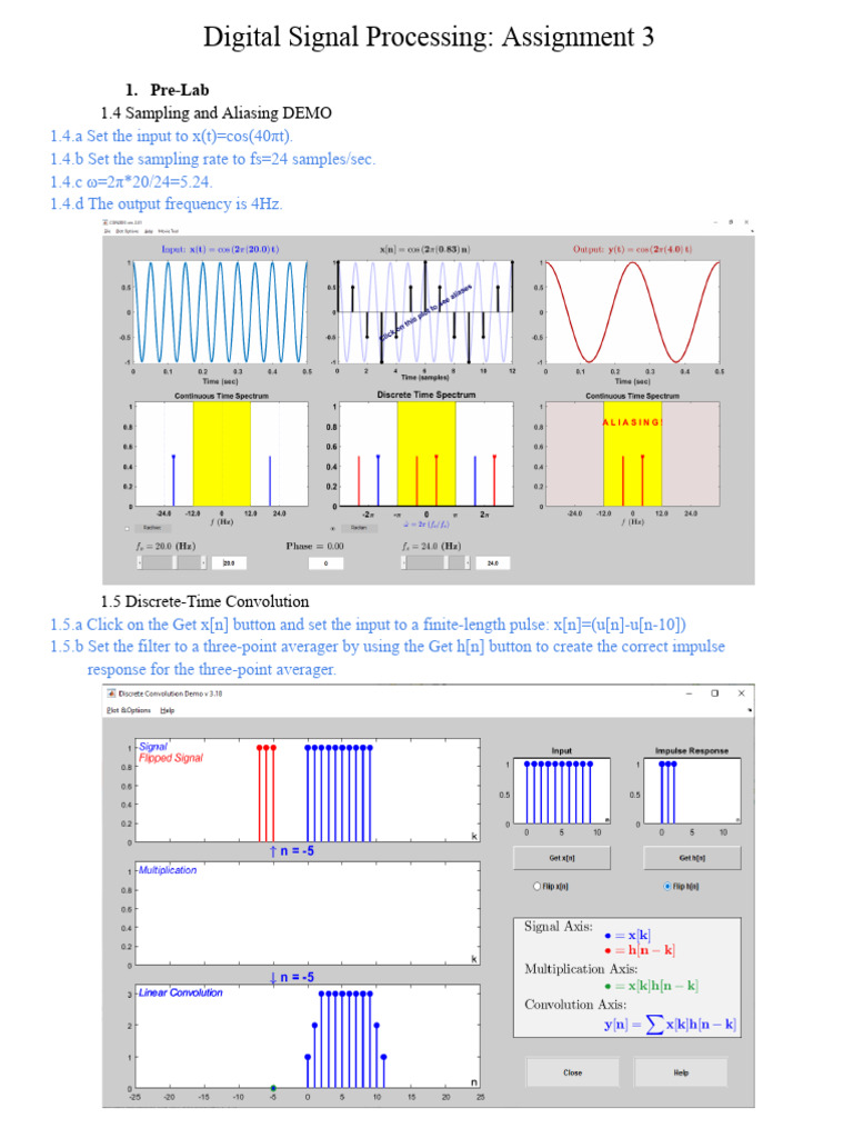 DSP Assignment 3 | PDF | Sampling (Signal Processing) | Digital Signal Processing