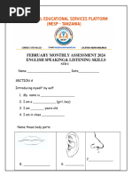 Standard 3 English Revision Exercise | PDF | Cognitive Science | Human ...