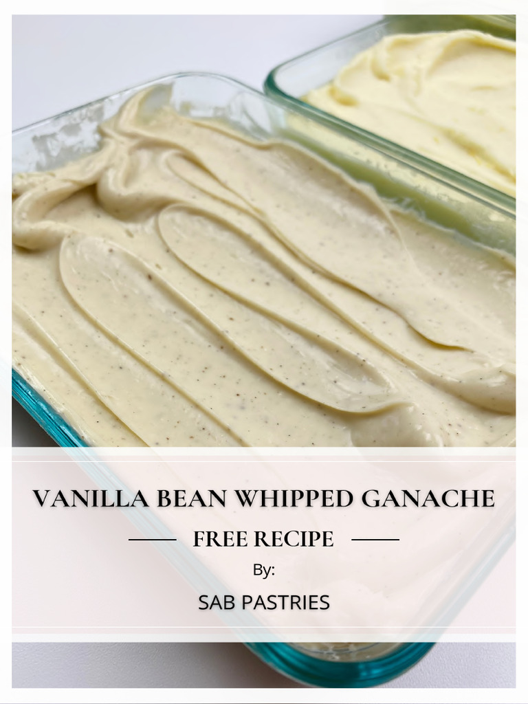 Vanilla Bean Whipped Ganache