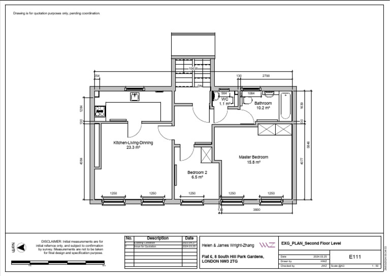 E111 - 2F - Existing Second Floor Plan | PDF