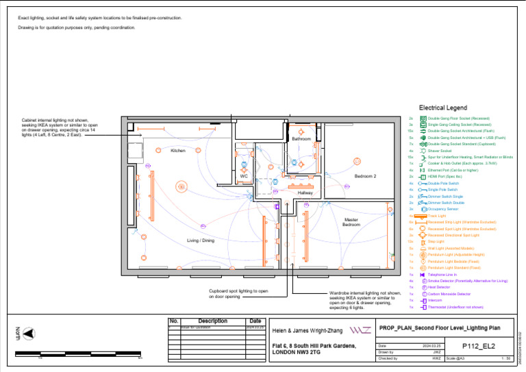 P112 EL2 Proposed Lighting Plan | PDF | Lighting | Home
