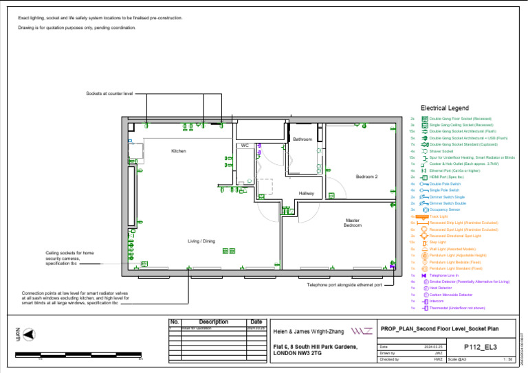 P112 EL3 Proposed Socket Plan | PDF | Manufactured Goods | Equipment