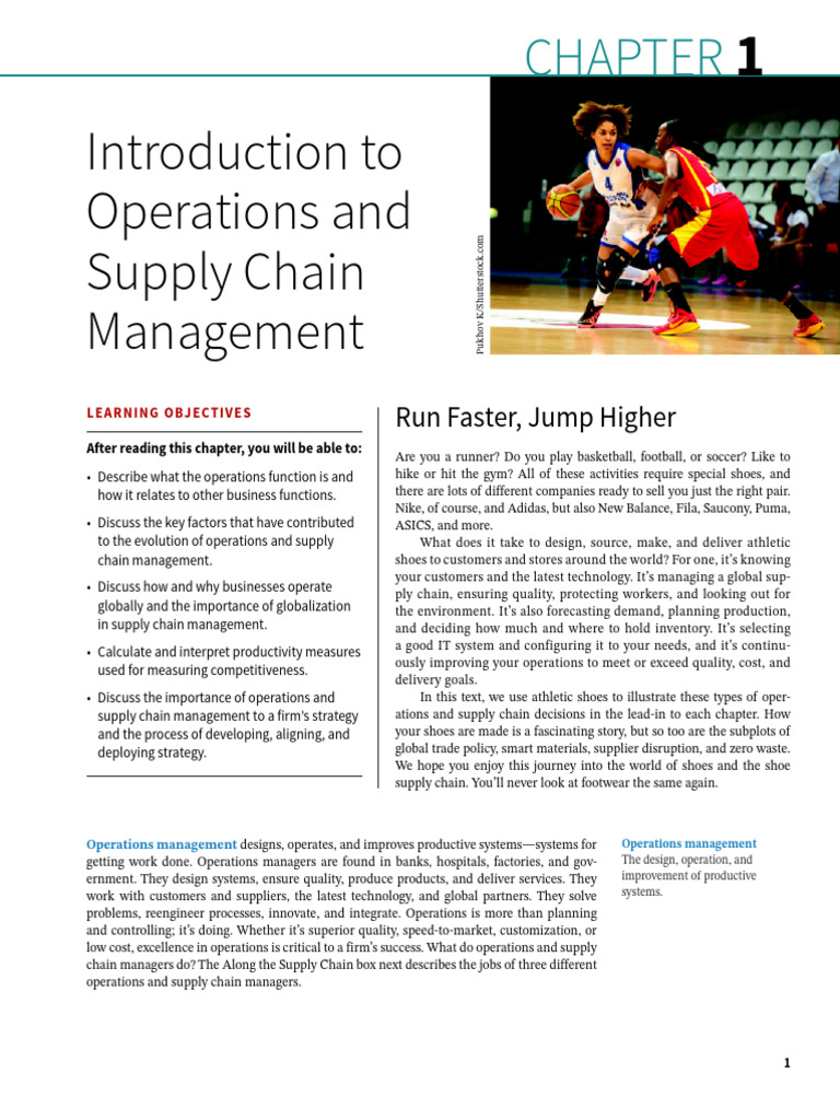 OM Unit 1 Introduction to Operations Management | PDF | Supply Chain | Supply Chain Management
