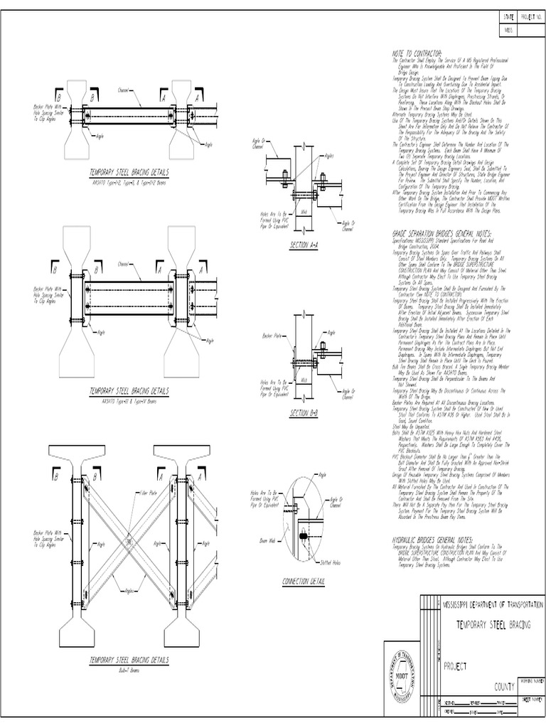 Temp Steel Bracing | PDF