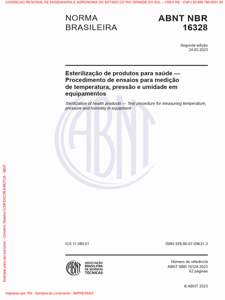 Abnt - NBR - 16328 - 2023 1 | PDF | Temperatura