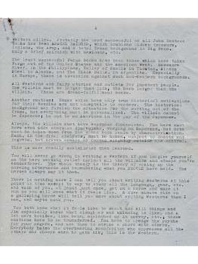 How To Write A Pulp Western 4 - Ben Haas | PDF