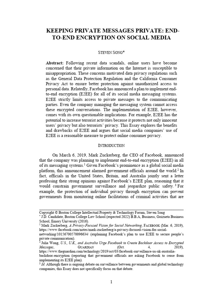END_TO_END_ENCRYPTION_SOCIAL_MEDIA | PDF | Privacy | Encryption END_TO_END_ENCRYPTION_SOCIAL_MEDIA | PDF | Privacy | Encryption