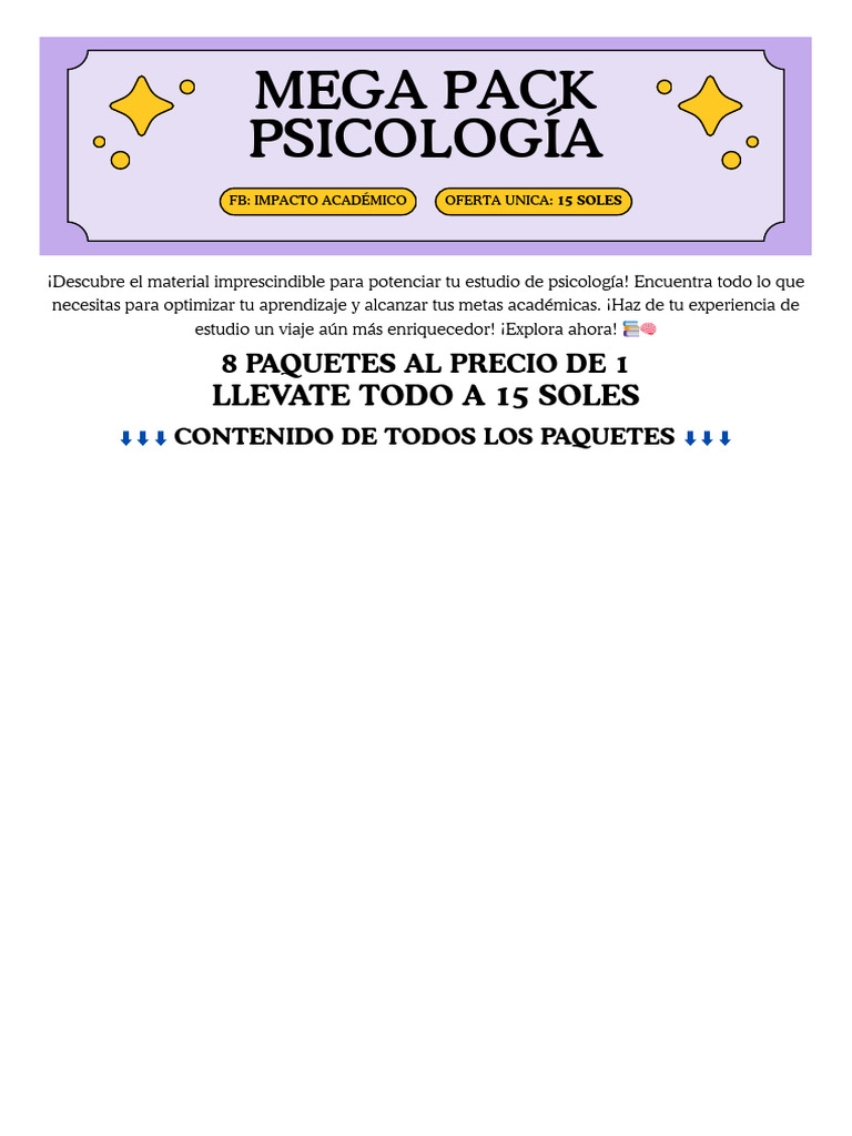 Mega Pack de Psicología para Adolescentes | PDF | Sicología | Espectro ...