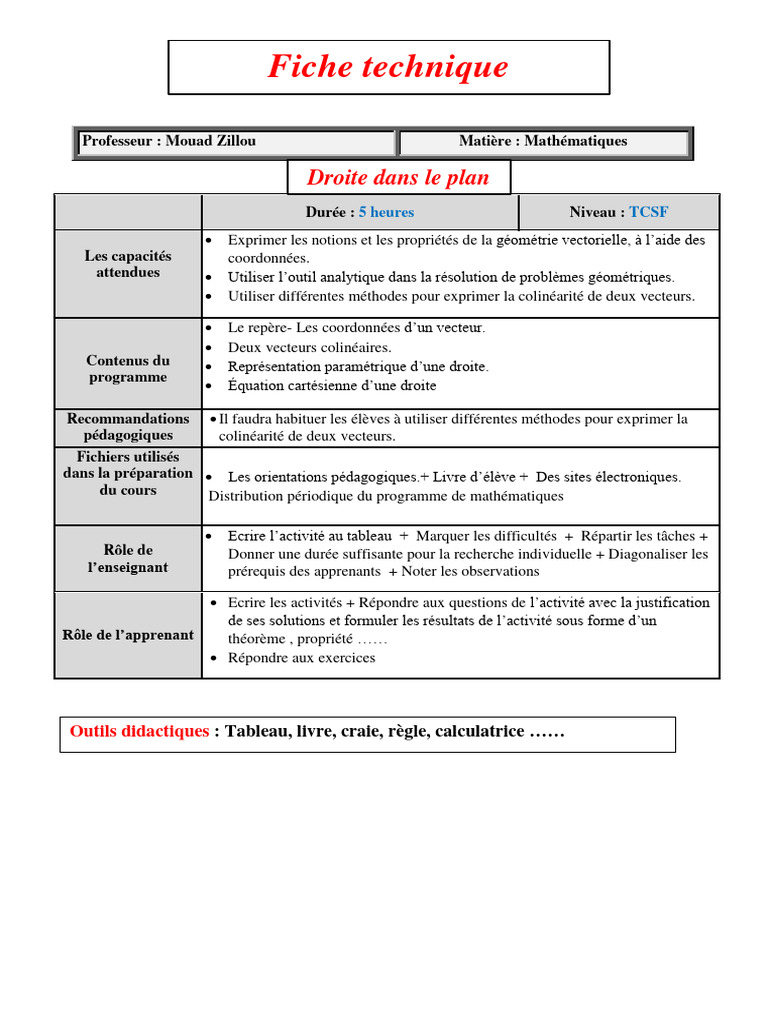Géométrie vectorielle en mathématiques | PDF | Coordonnées cartésiennes ...