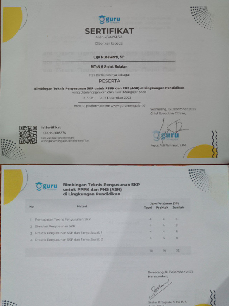 Bimtek Penyusunan SKP | PDF