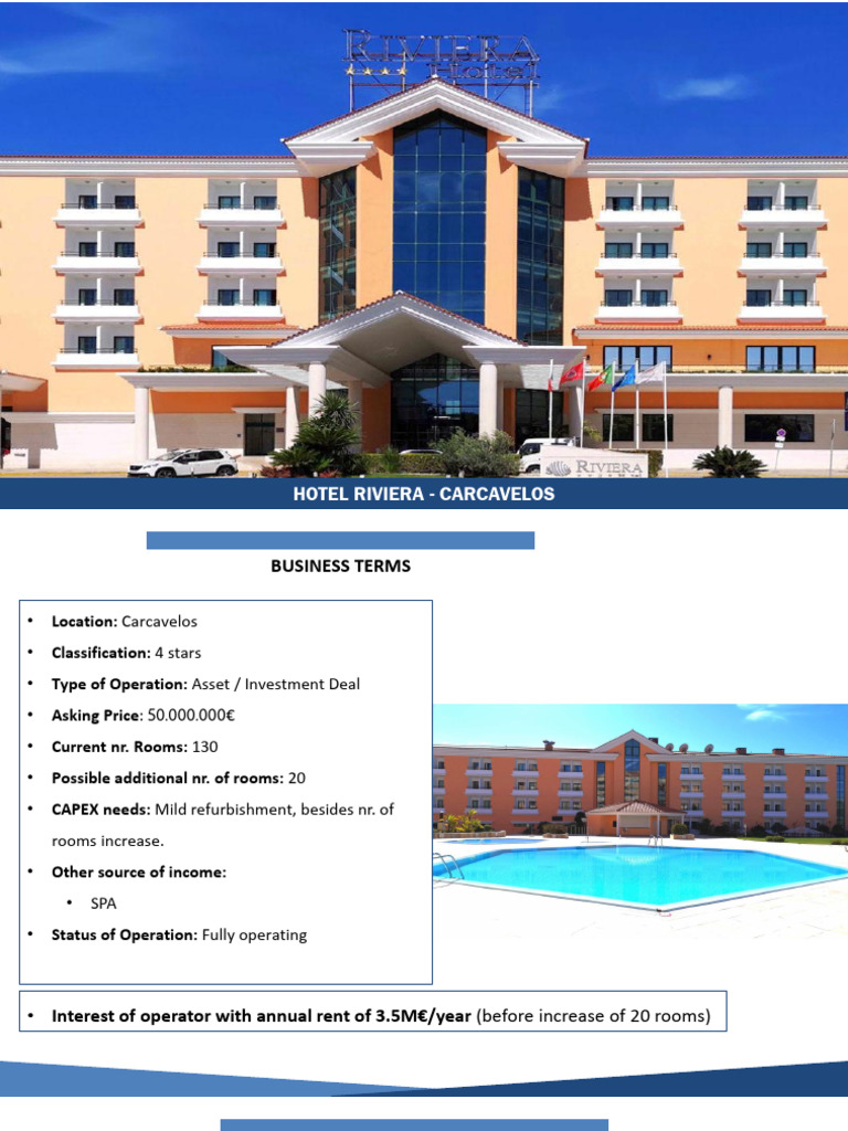 Hotel Riviera Carcavelos Investment Overview | PDF | Hotel | Buildings ...