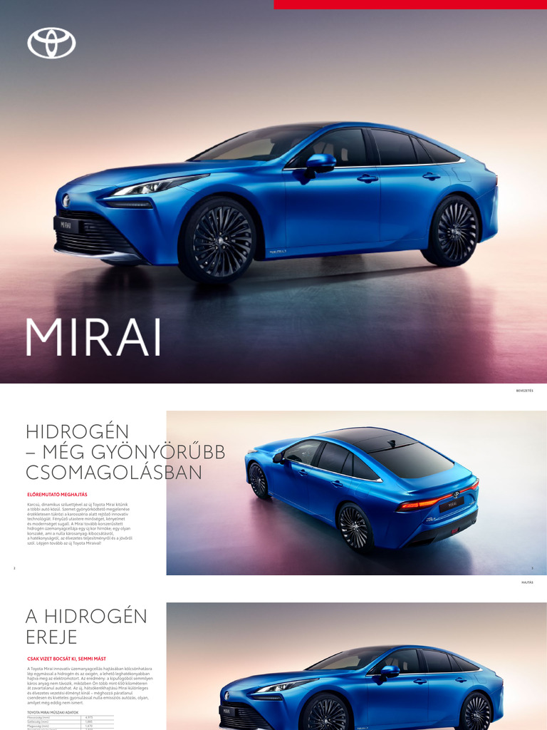 Toyota Mirai Katalogus | PDF