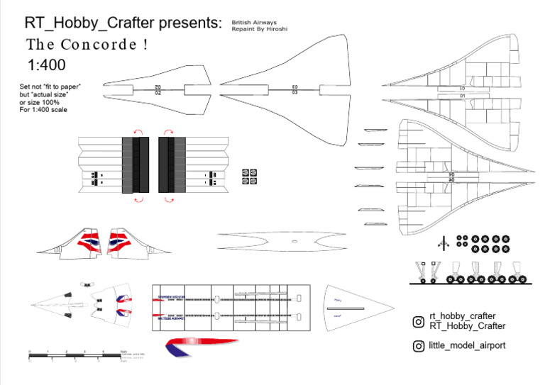 Concorde - White - 400scale British Airways G BOAF | PDF