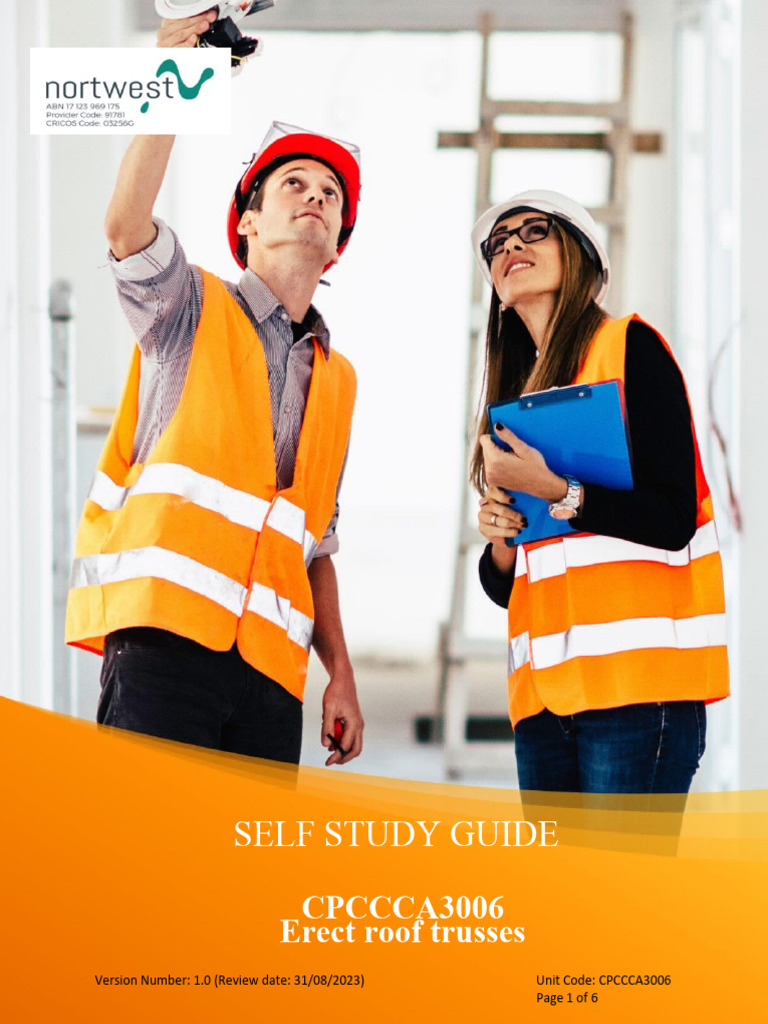 CPCCCA3006 Self Study Guide V1.0 | PDF | Truss | Safety