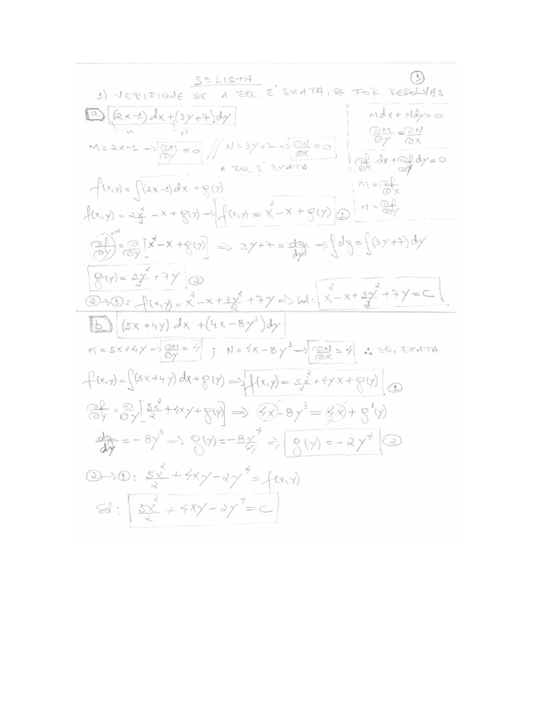 Resolu - o Lista 03 Eqs - Exatas | PDF