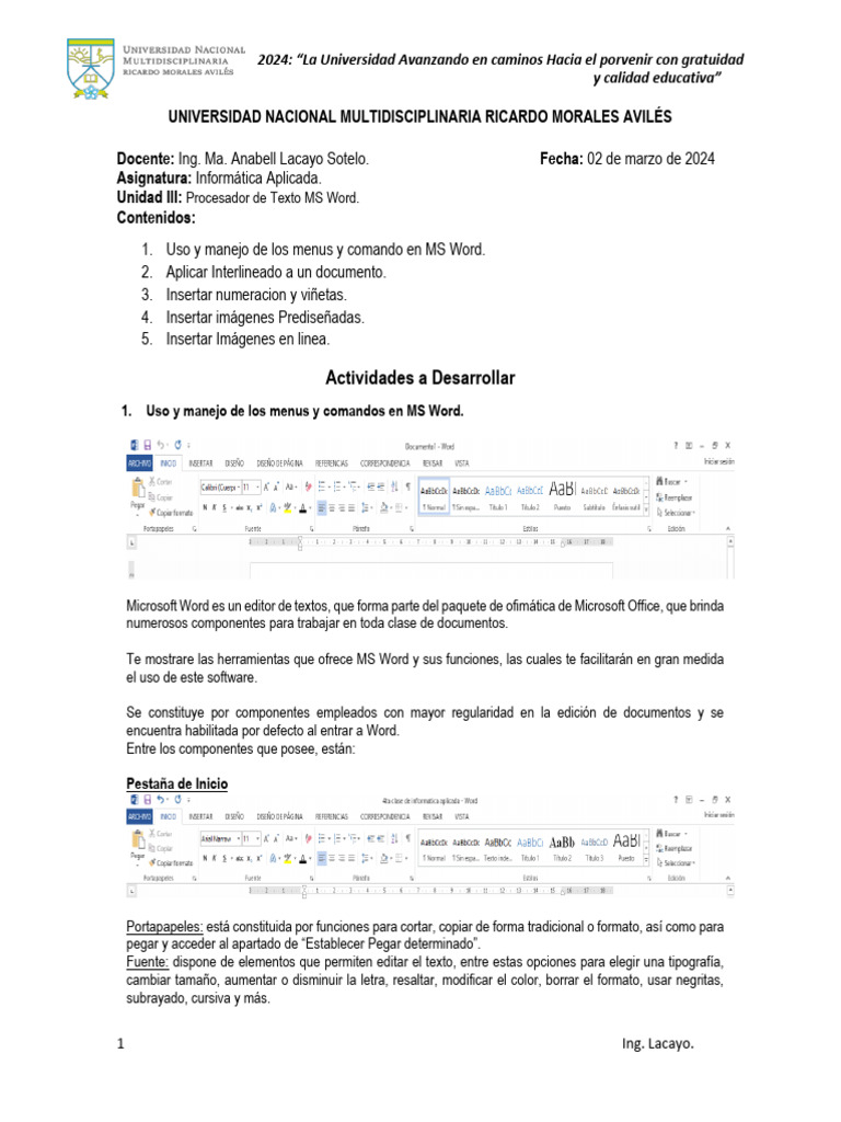 4ta Clase de Informatica Aplicada | PDF