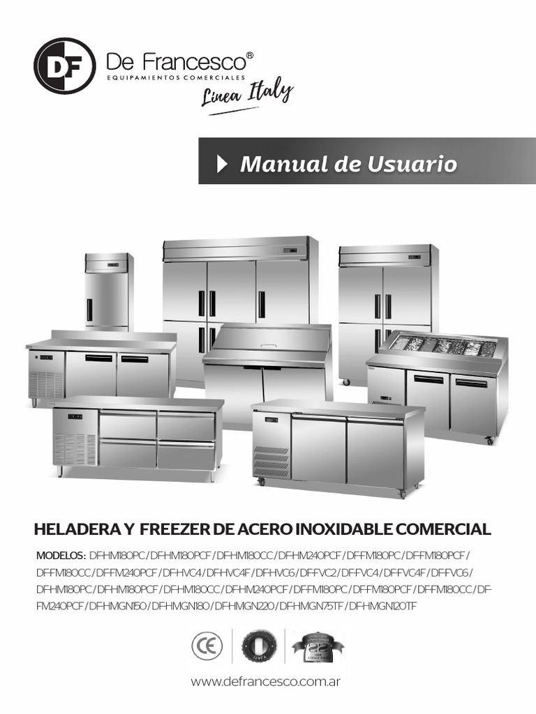 Manual de Refrigeradores y Freezers DF | PDF | Refrigerador | Equipo