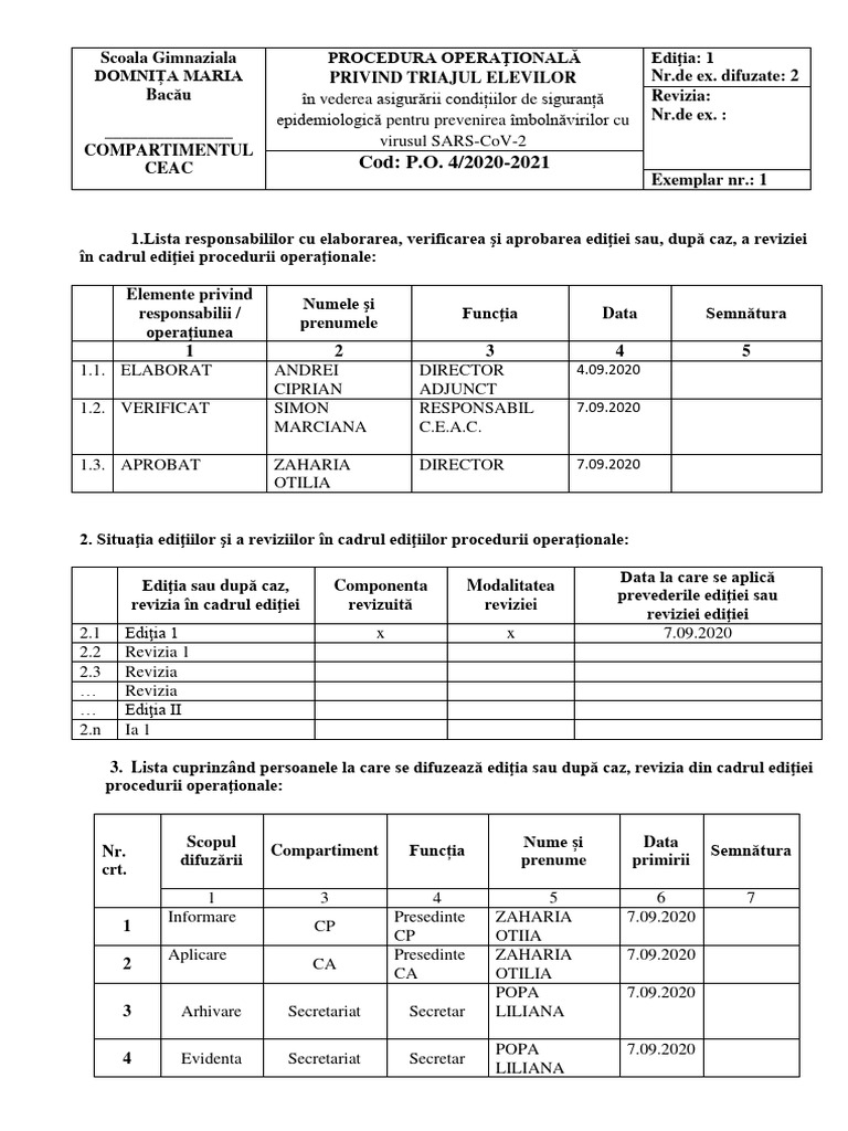 Po Triajul Elevilor | PDF