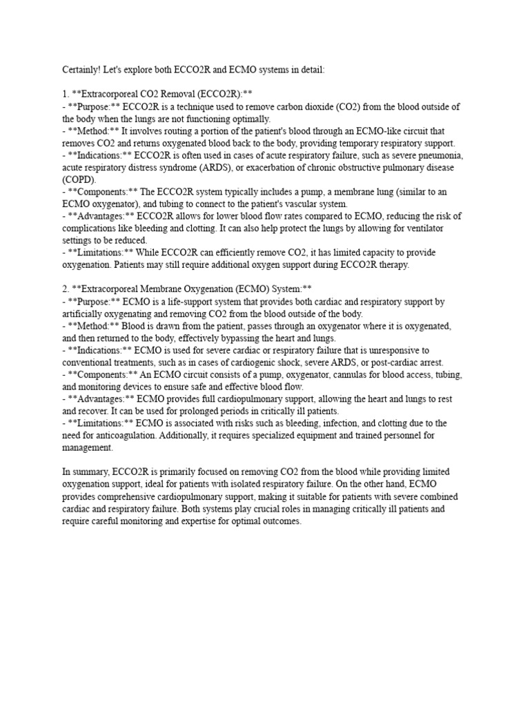 Eccor Ecmo | PDF | Lung | Medical Specialties