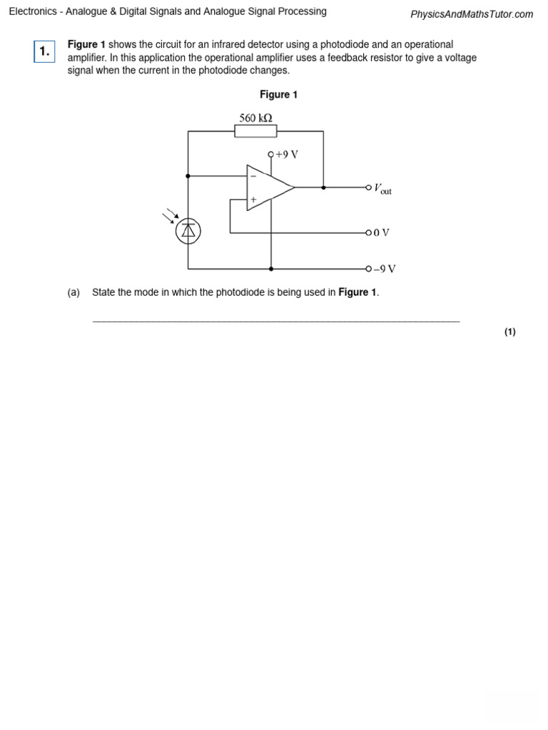 13.2. Analogue & Digital Signals and Analogue Signal Processing QP | Download Free PDF ...