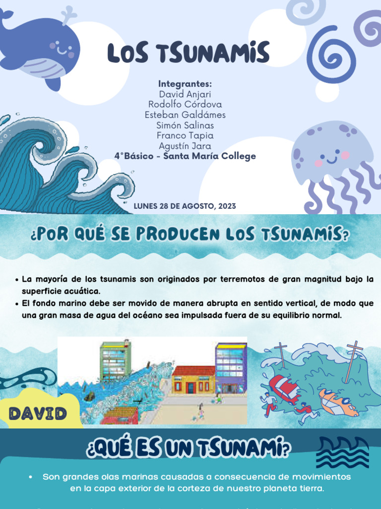 Tsunamis: Guía para Niños de Primaria | PDF | Tsunami | Temblores