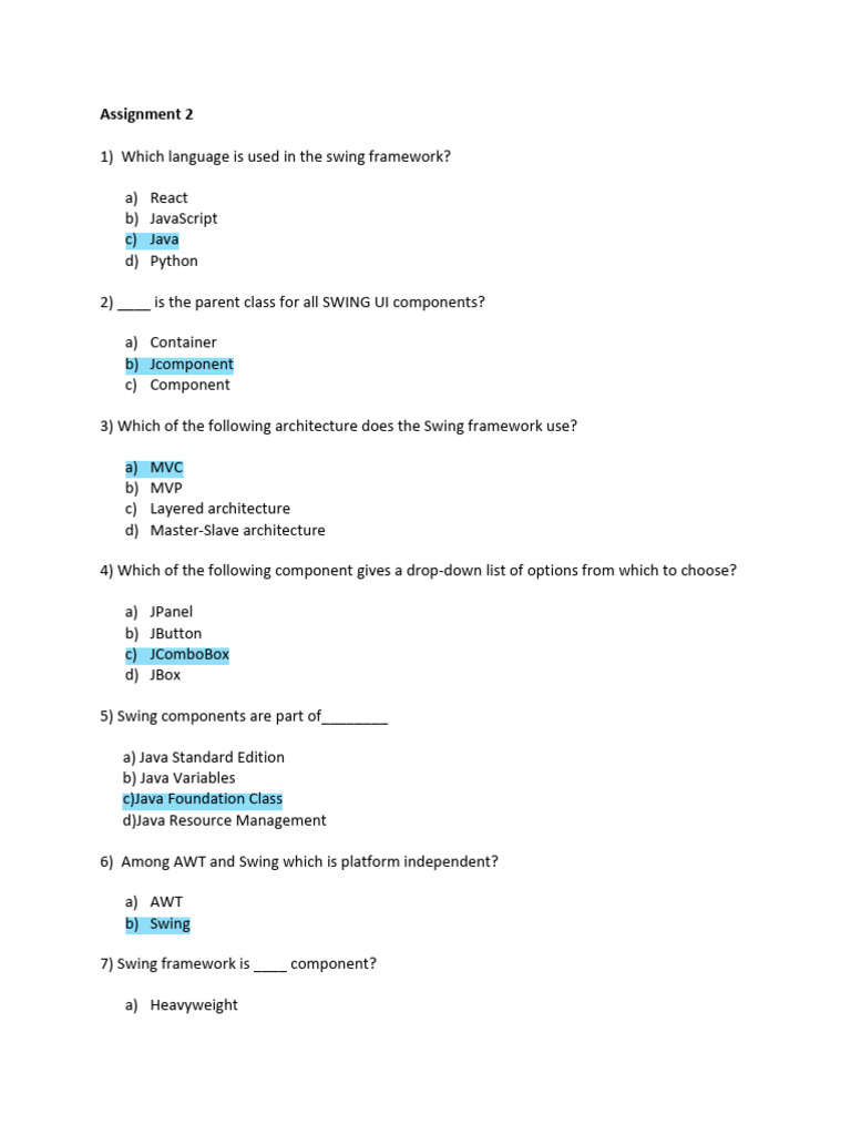 Assignment 2[1]with answer | PDF | System Software | Computing Platforms