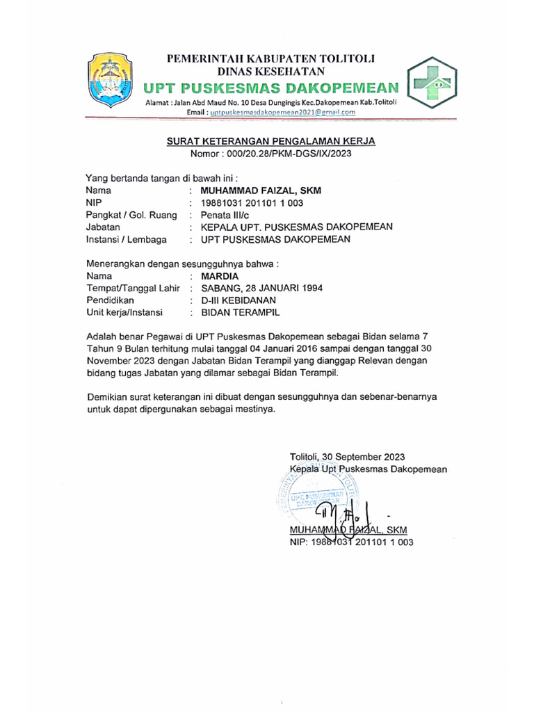 Pengalaman Kerja | PDF