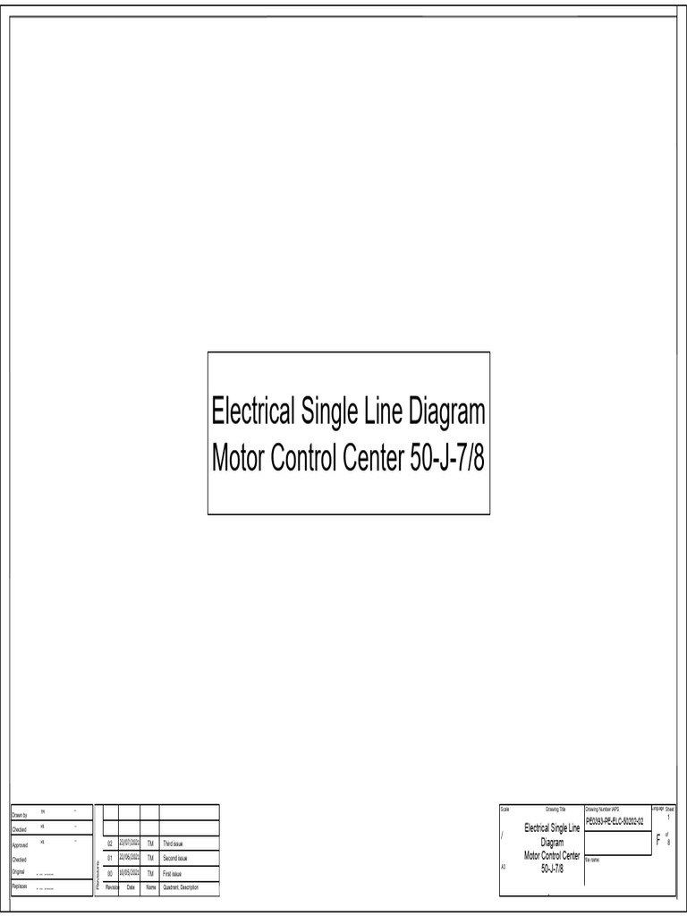 MCC single line diagram Rev02 | PDF | Electric Power | Electrical ...