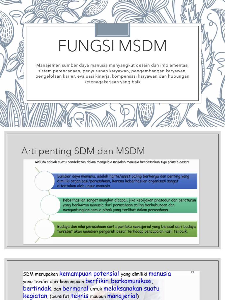 P8-Fungsi MSDM.... 1 | PDF