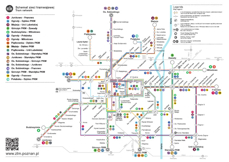 Schemat Sieci Tramwajowej Obowiazujacy Od 16 Grudnia 2023 | PDF