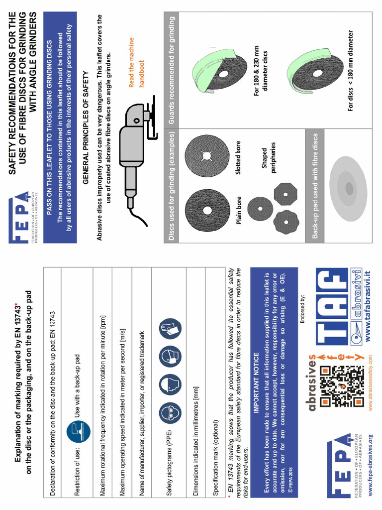 FEPA Safety Fibre Discs | PDF