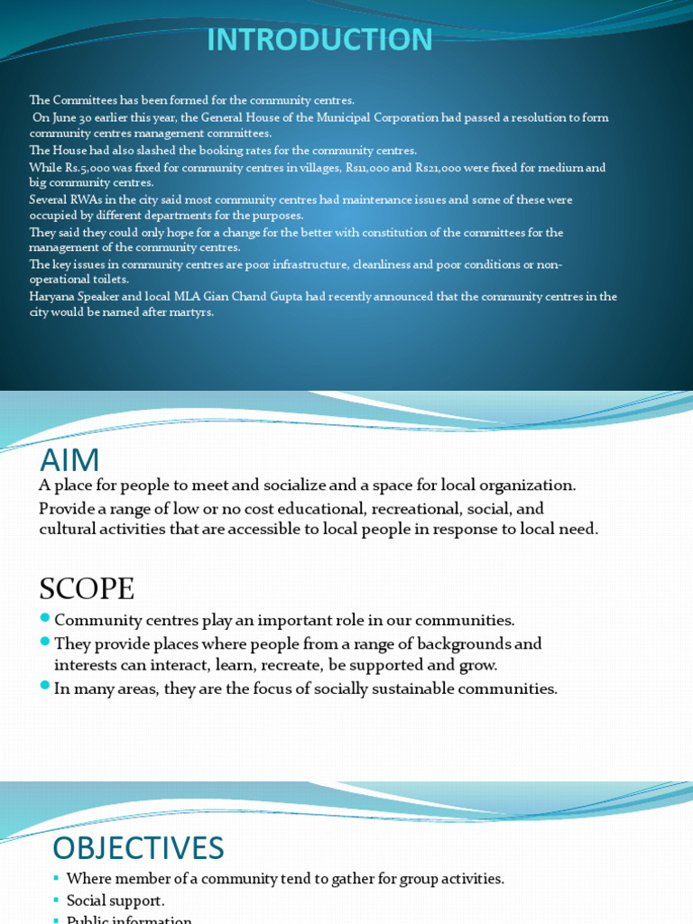 Community Centre | PDF | Community | Swot Analysis