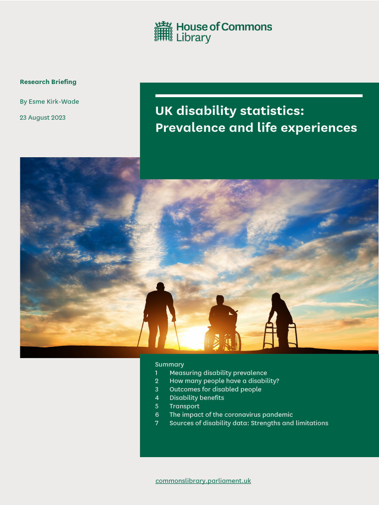 UK Disability Statistics_Prevalence and life experiences | PDF