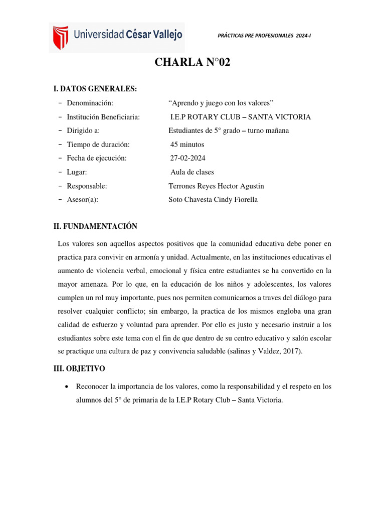 Charla 2 | PDF | Moralidad | Tolerancia