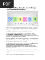 5 Etapas del Design Thinking | PDF | El pensamiento de diseño | Diseño