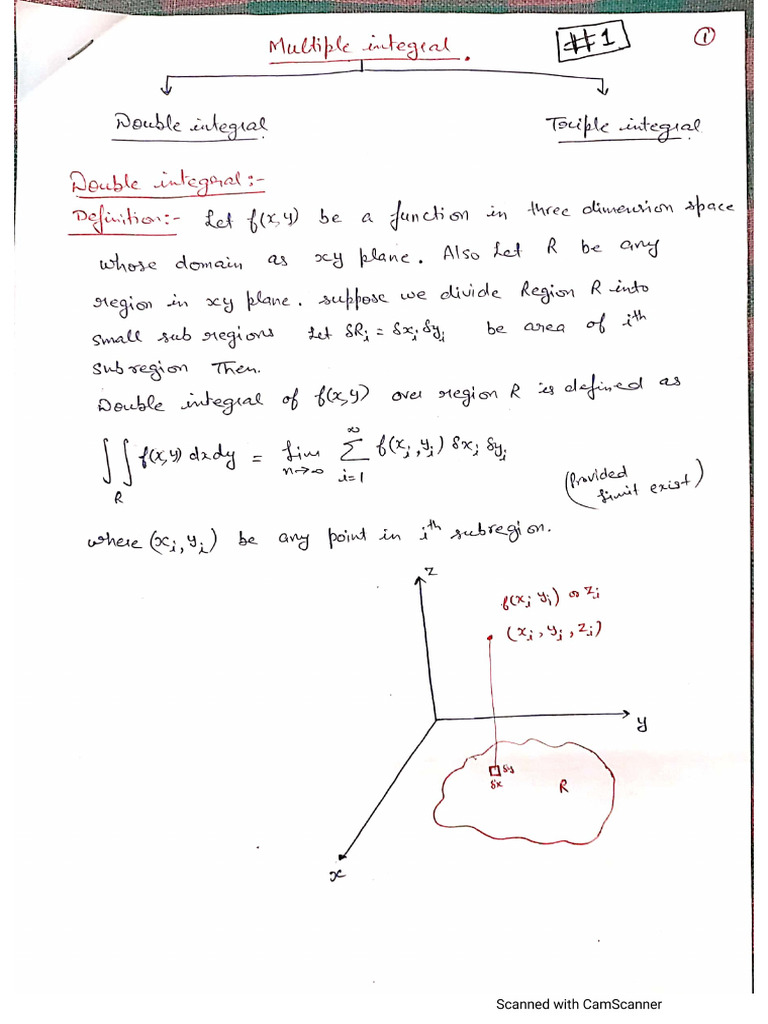 1 Multiple Integral Pdf