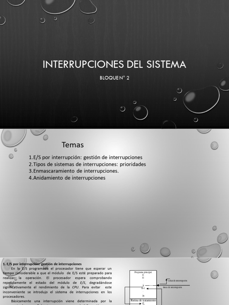 Nuevo-Interrupciones Del Sistema | PDF | Unidad Central de procesamiento | De entrada y salida