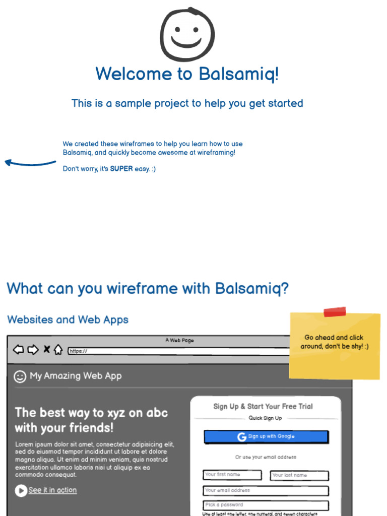 Getting Started with Balsamiq Wireframing | PDF
