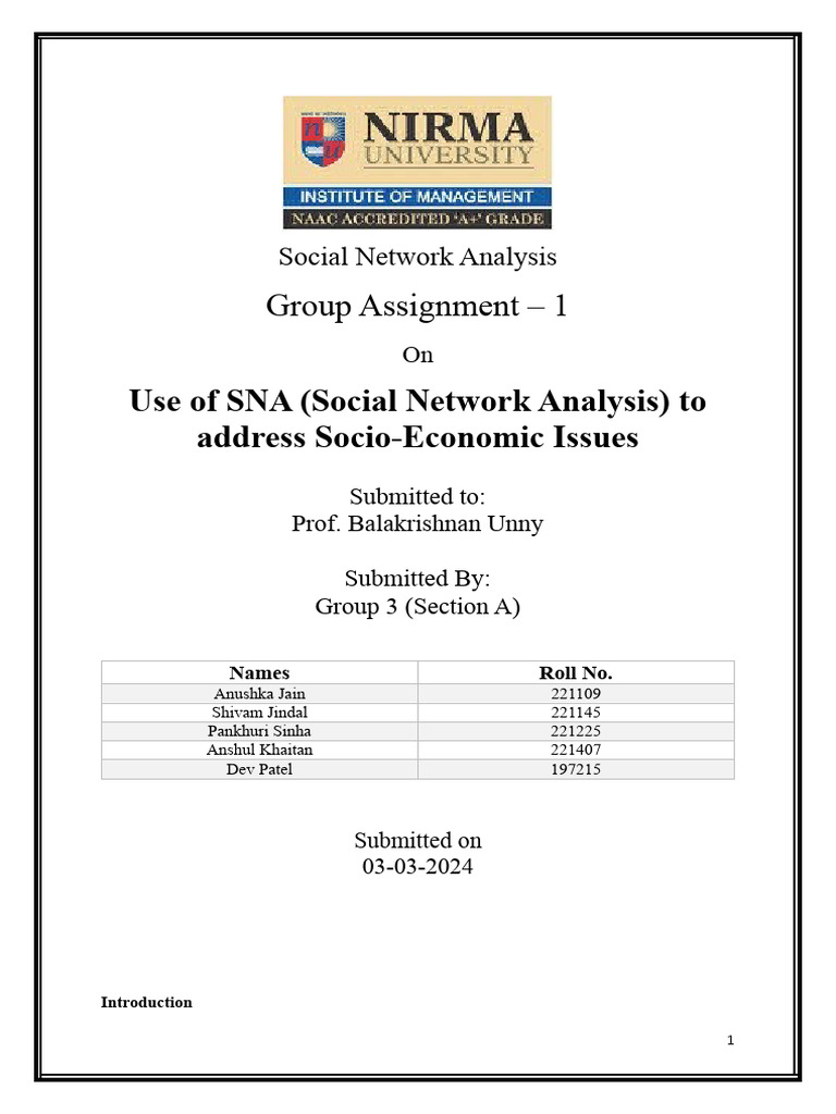 Social Network Analysis | PDF | Entrepreneurship | Social Network Social Network Analysis | PDF | Entrepreneurship | Social Network