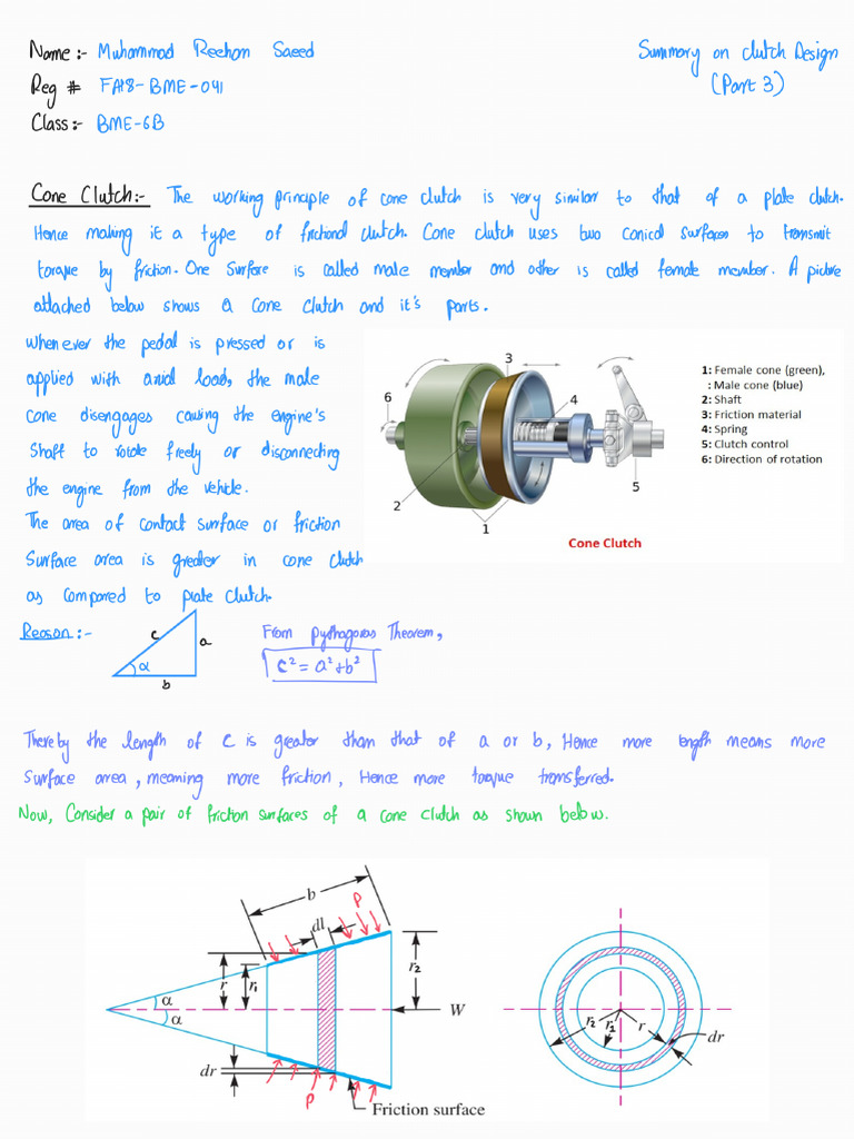 FA18-BME-019 (Summary of Clutch Part 3) | PDF