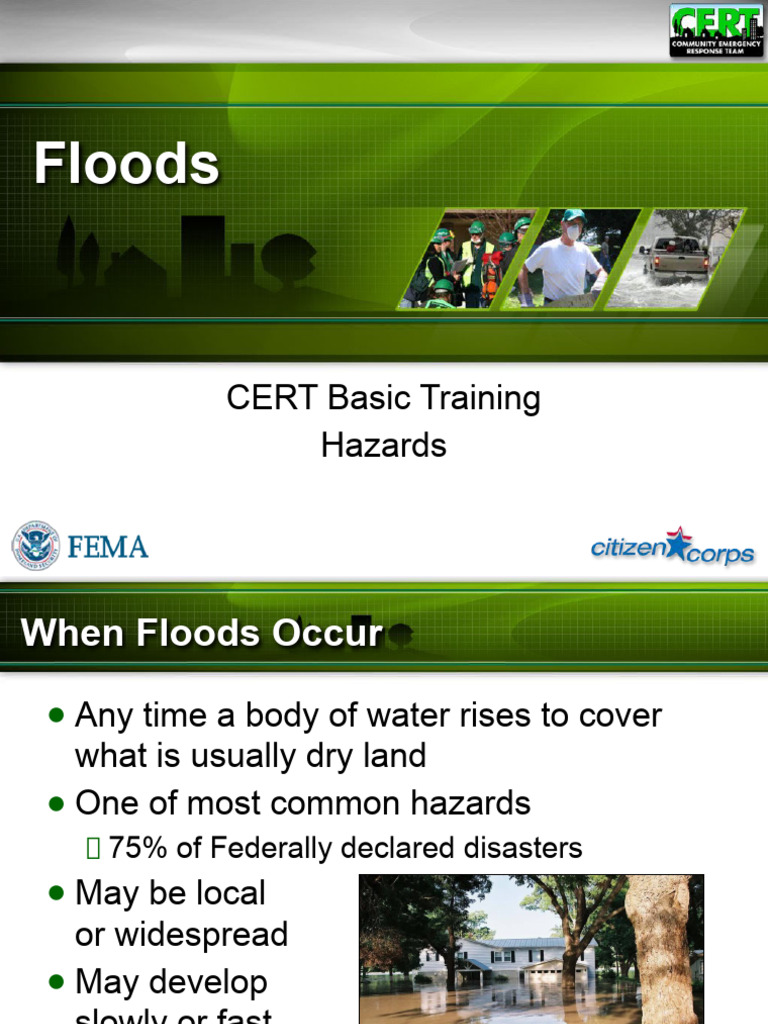Hazard3 Floods Slides - Jan2011 | PDF | Flood | Natural Hazards