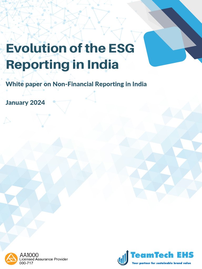 ESG Reporting Trends in India | PDF | Corporate Social Responsibility ...