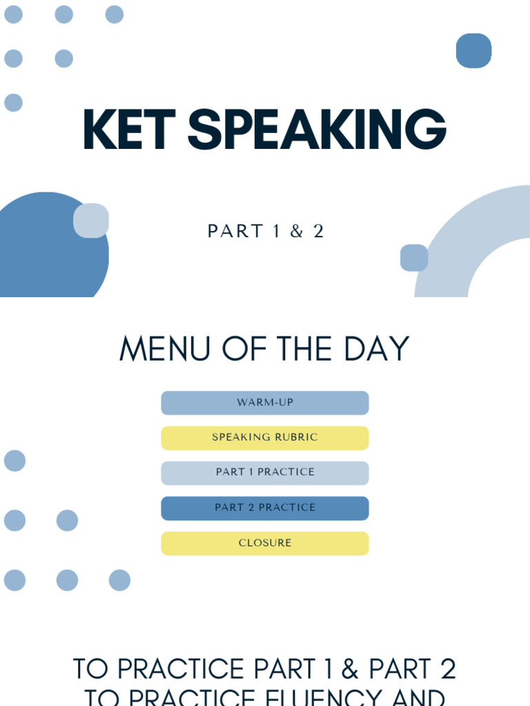KET Speaking | PDF | Language Arts & Discipline