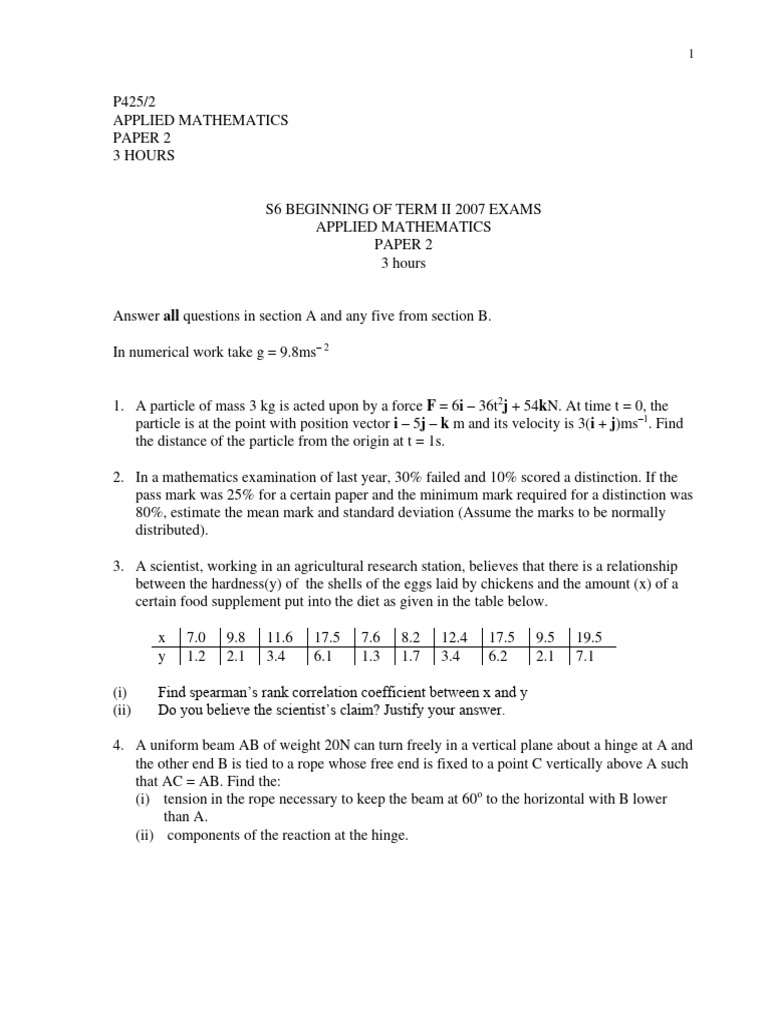 ALEVEL Math Pepr 2 Set 8 | PDF
